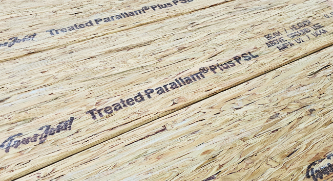 Weyerhaeuser presents treated PARALLAM® Plus PSL Transitions - Wood ...